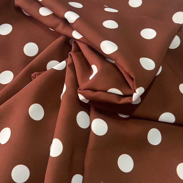 Telas De Flamenca Color Marron Chocolate Tejidos Marron